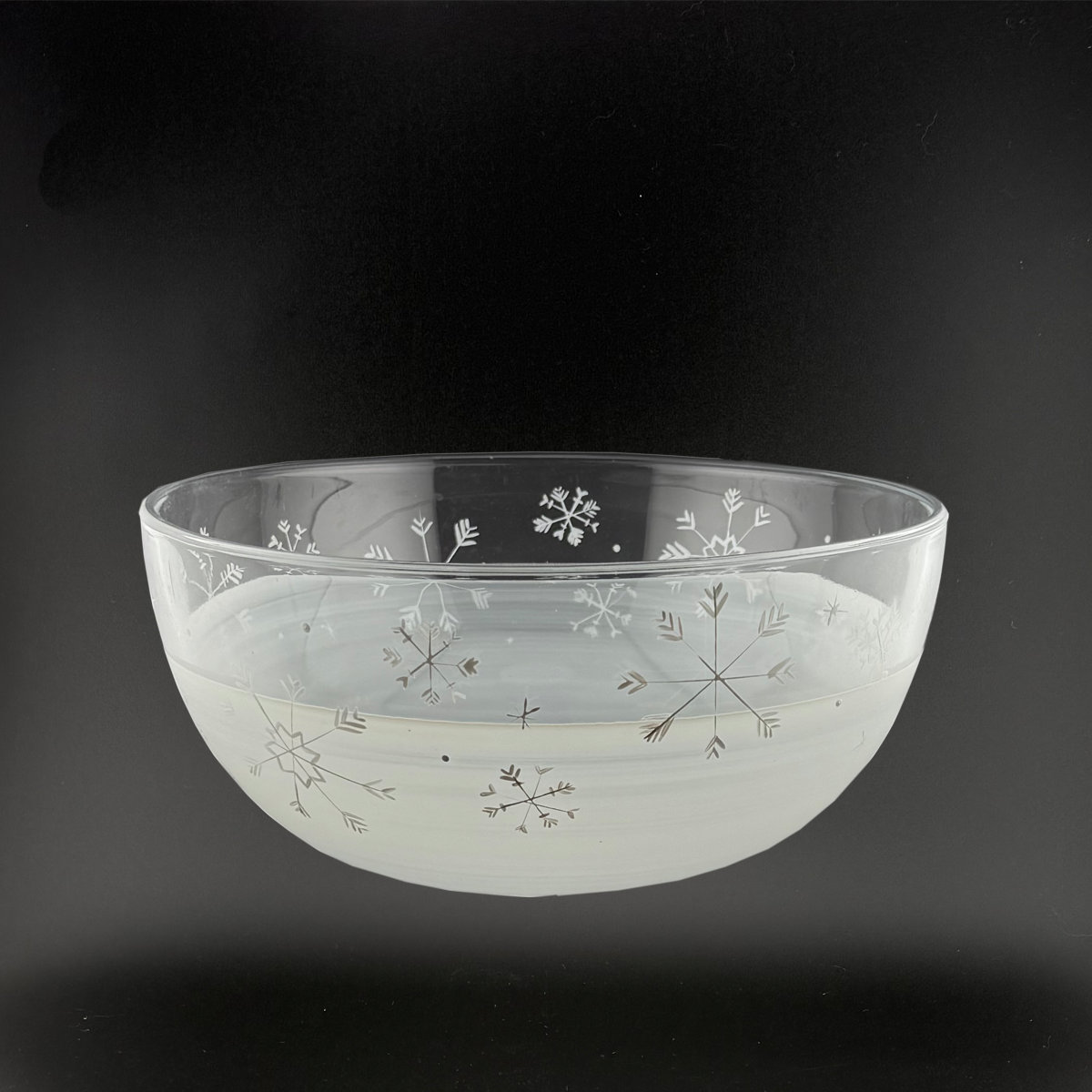 The Holiday Aisle® Winter Wonderland Snowflake Serving Bowl | Wayfair