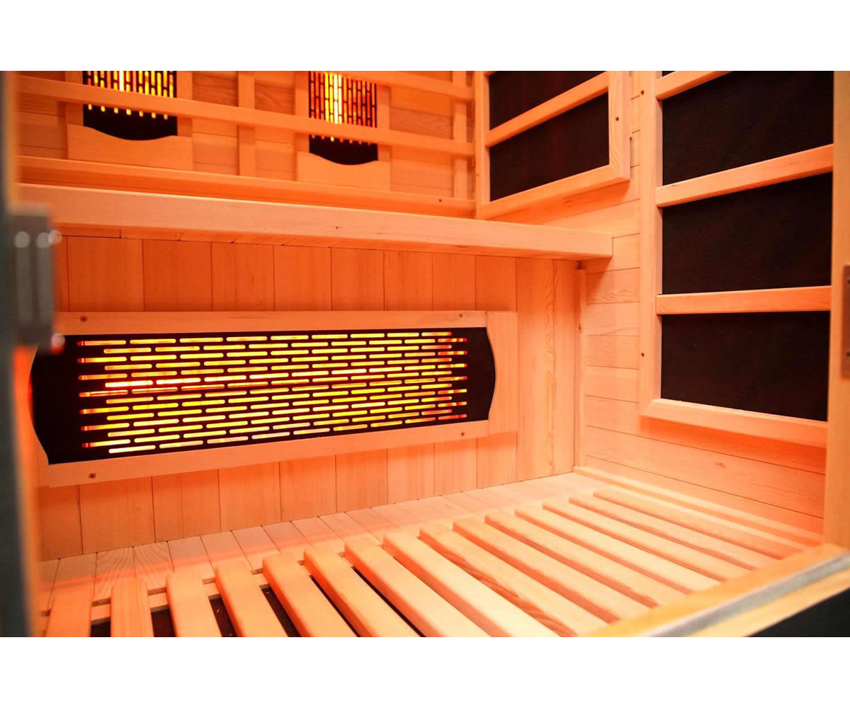 Vidalux Platinum 2 Person Full Spectrum Infrared Sauna With Complete ...