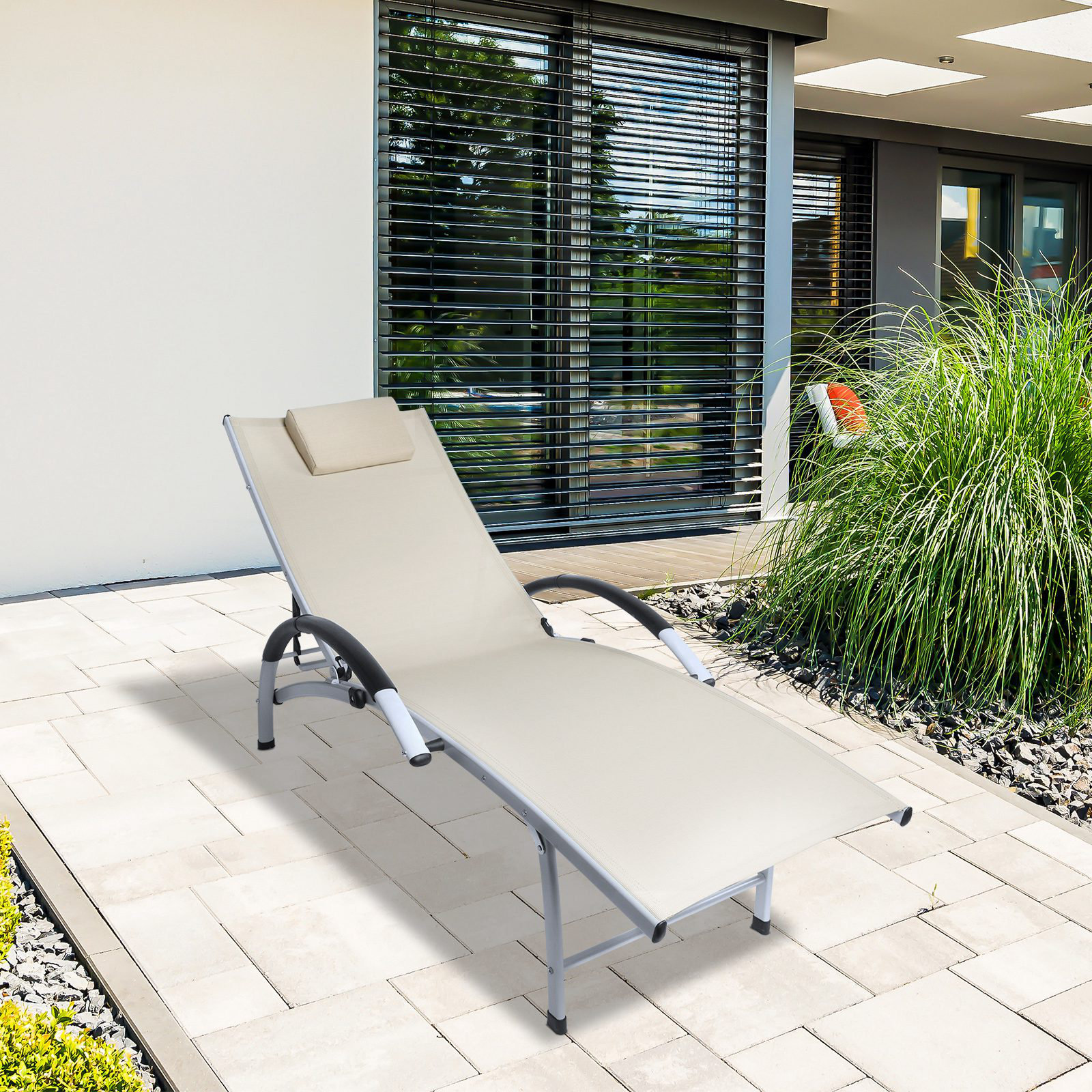 Wrought Studio Doyka Outdoor Metal Chaise Lounge - Wayfair Canada