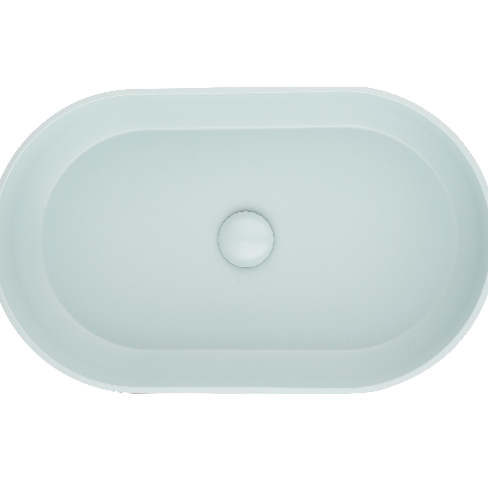 ArtisanArcade Modern Bathroom Basin - 24 In. Rectangular, Blue Abs ...