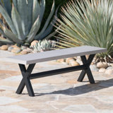 Wayfair | Cast Stone & Concrete Outdoor Benches You'll Love in 2023