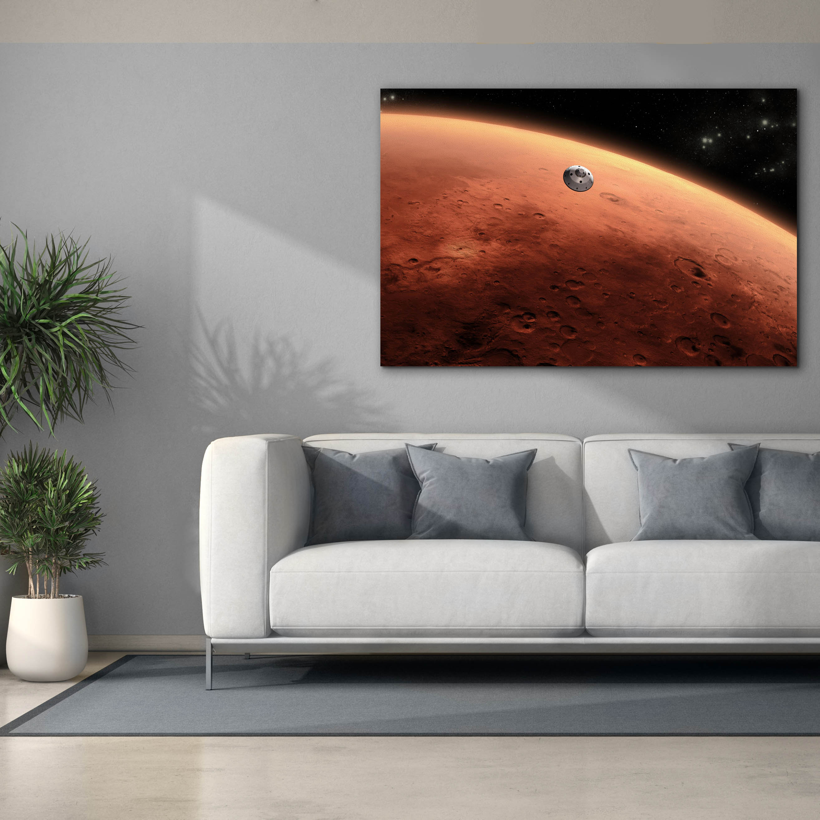 Orren Ellis 'Curiosity Approaching Mars, Artist Concept' by NASA Canvas ...