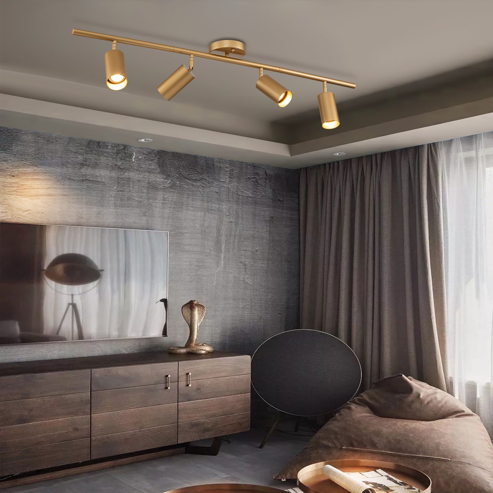 Mercer41 Gulcan 4 - Light Linear Track Flush Mount Lighting & Reviews ...