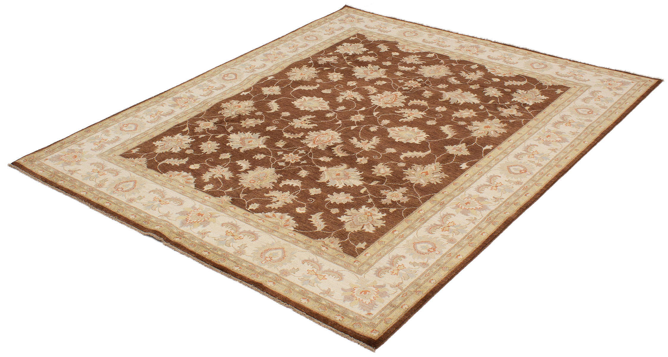 Canora Grey One-of-a-Kind Molter Hand-Knotted 2010s Ushak Brown/Copper ...