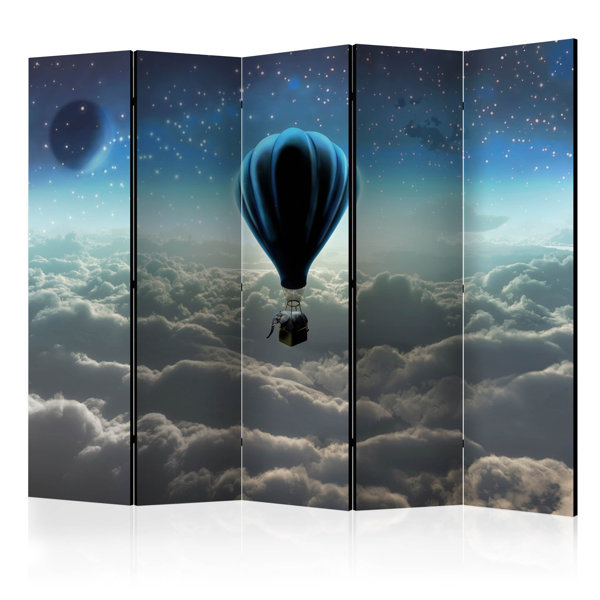 East Urban Home 225cm W x 172cm H 5 - PanelOne Sided Room Divider ...