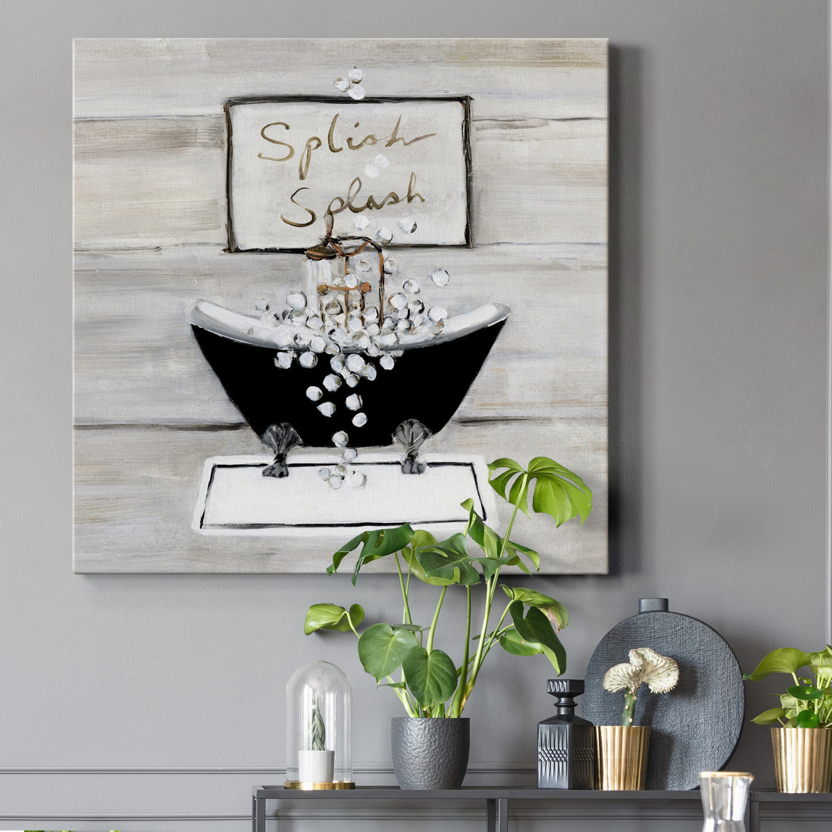 Andover Mills™ Splish Splash - Wrapped Canvas Print & Reviews | Wayfair