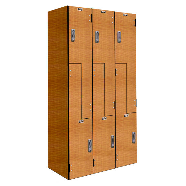 Hallowell VersaMax Metal 2 - Tier 36'' School Locker with Key | Wayfair