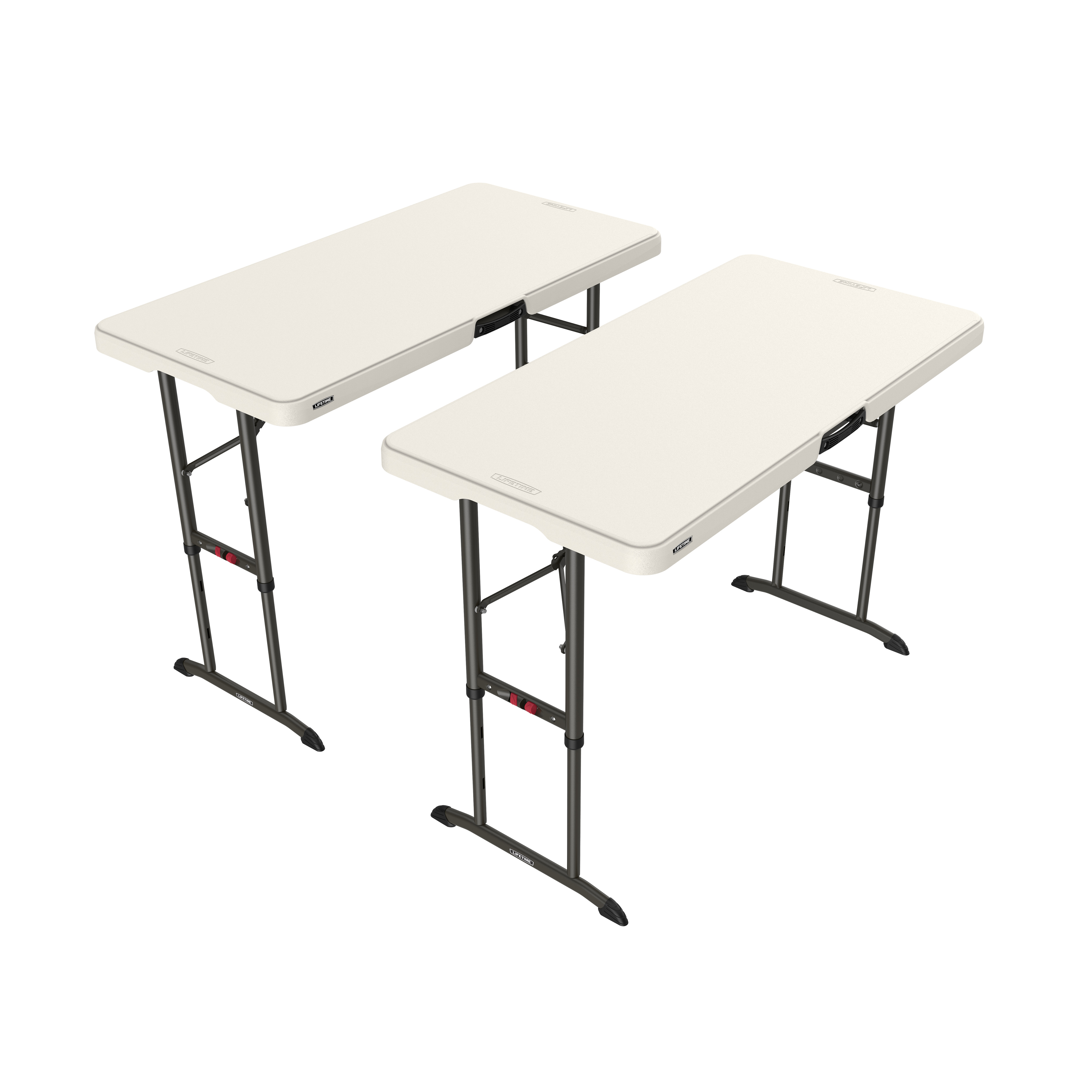 Lifetime 48.1'' Plastic Rectangular Fold-in-Half Adjustable Folding ...