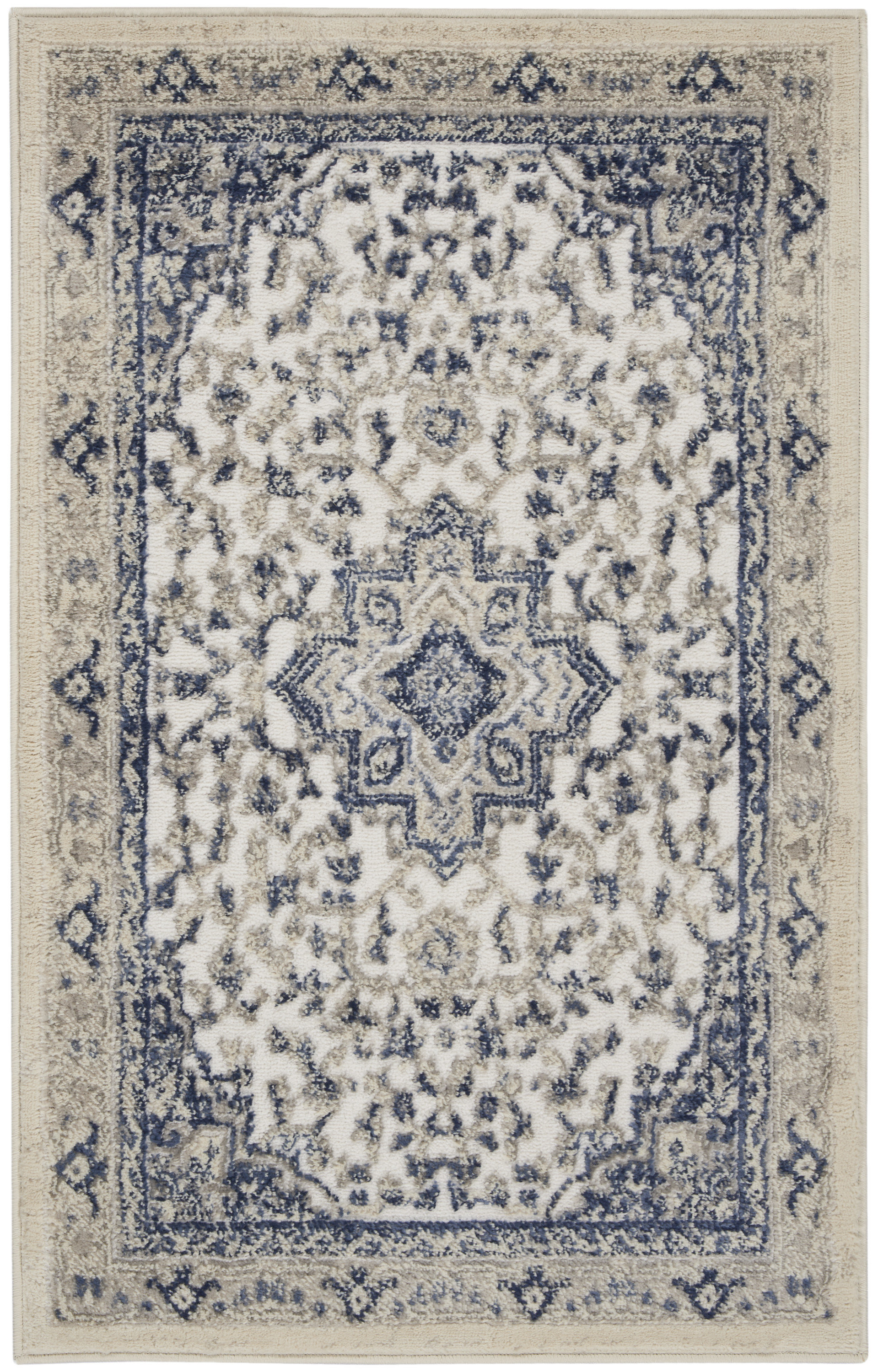 Bungalow Rose Madlyn Modern Contemporary Ivory Area Rug | Wayfair