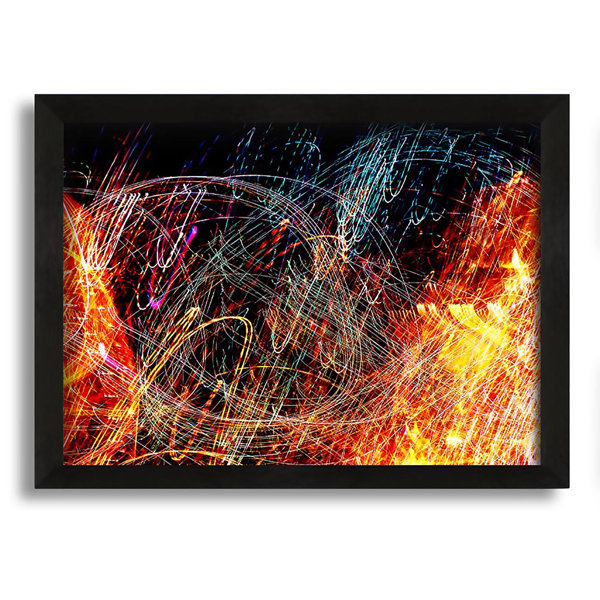 Ivy Bronx Fairground Lights Intense - Graphic Art on Canvas | Wayfair.co.uk