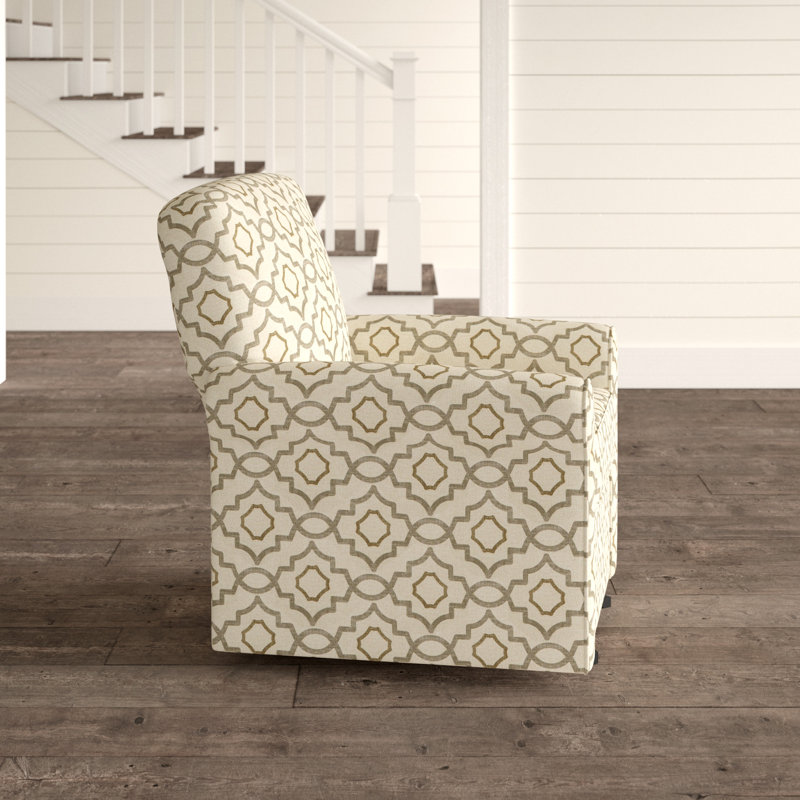 Lark Manor™ Ambriella 36" Wide Cotton Swivel Armchair | Wayfair