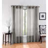 Charlton Home® Meyersdale Elegant Solid Sheer Grommet Curtain Panels ...