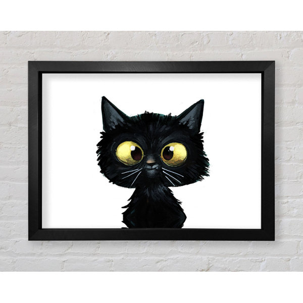 Bright Star Funny Black Cat - Single Picture Frame Print | Wayfair.co.uk