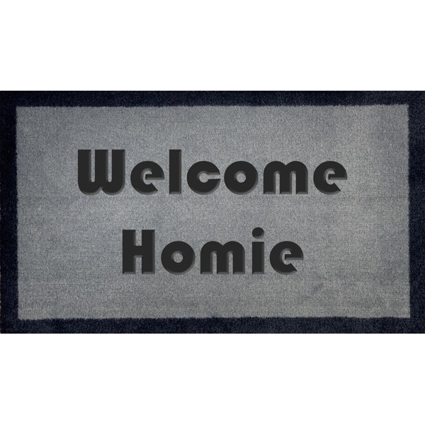 Happy Larry Soper Welcome Homie 40 x 70 cm Non-Slip Indoor Door Mat ...
