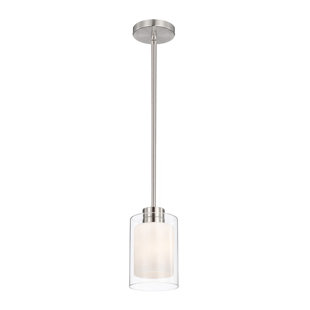 Brushed Nickel Pendant Lighting You'll Love | Wayfair