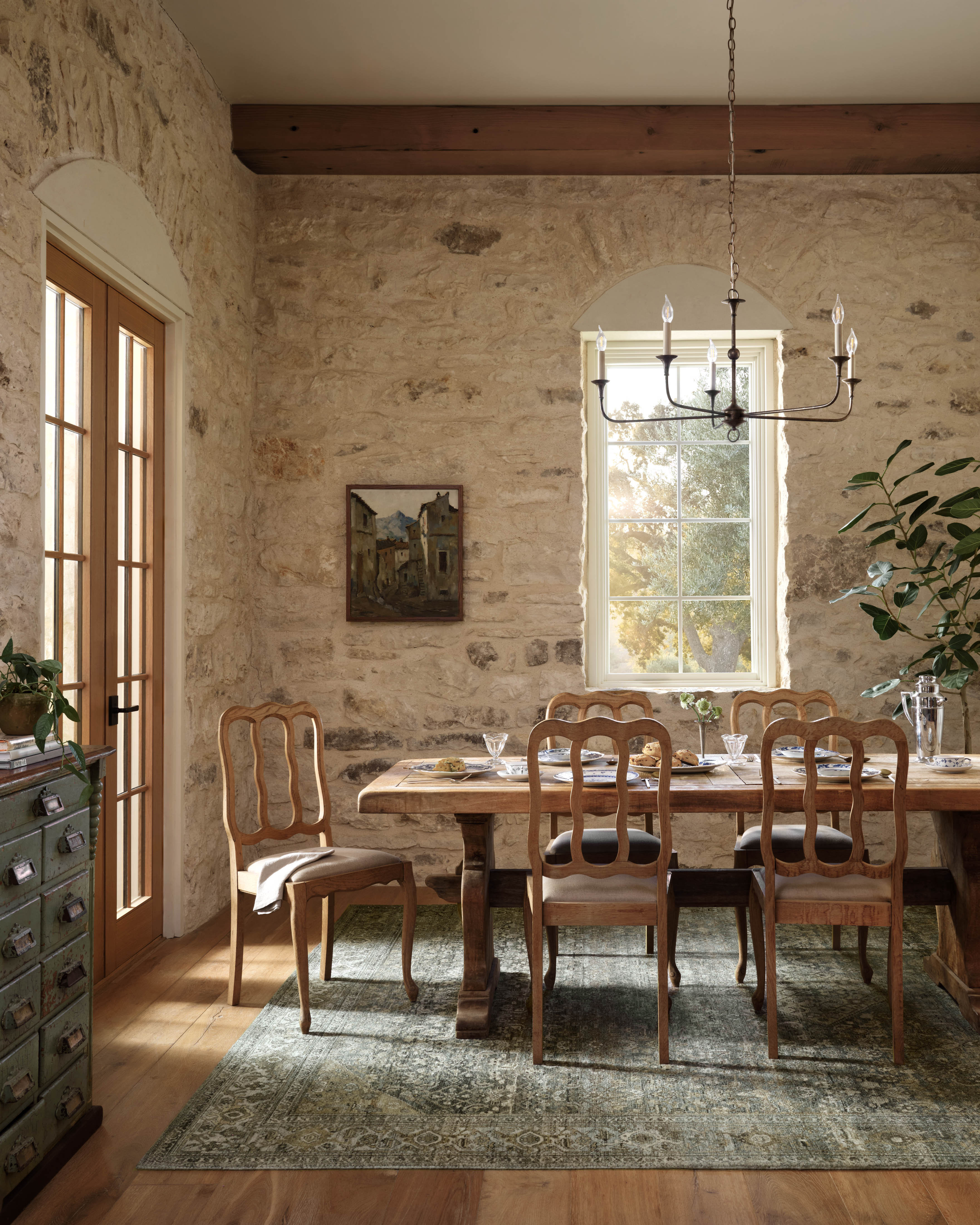 Magnolia Home by Joanna Gaines x Loloi Wimberly Lagoon / Wheat Area Rug ...