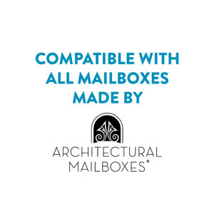 Architectural Mailboxes Galvanized Steel Mailbox Mounting Board, Black ...