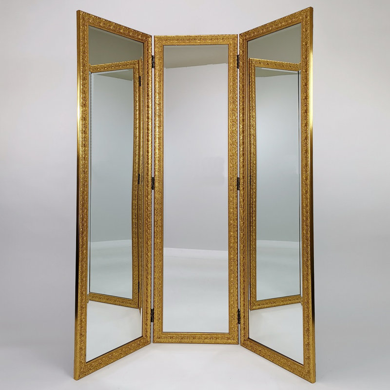 Rosdorf Park Jiahao 60" W x 72" H 3 - Panel Folding Full-size Floor ...