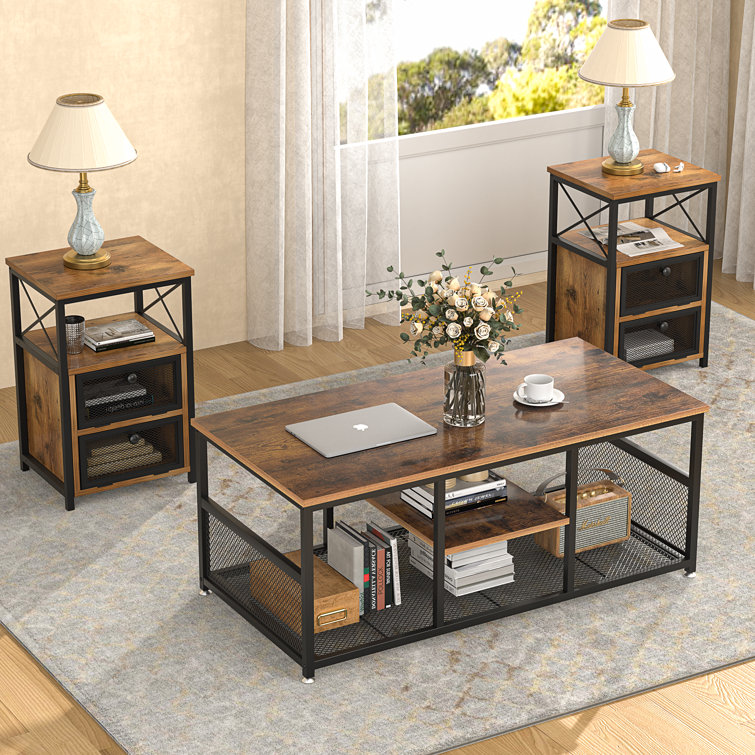 Trent Austin Design® Kempst 3 - Piece Living Room Table Set & Reviews ...