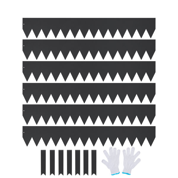 VEVOR Steel Landscape Edging 6-pack Steel Garden Edging Borders 40" L x ...