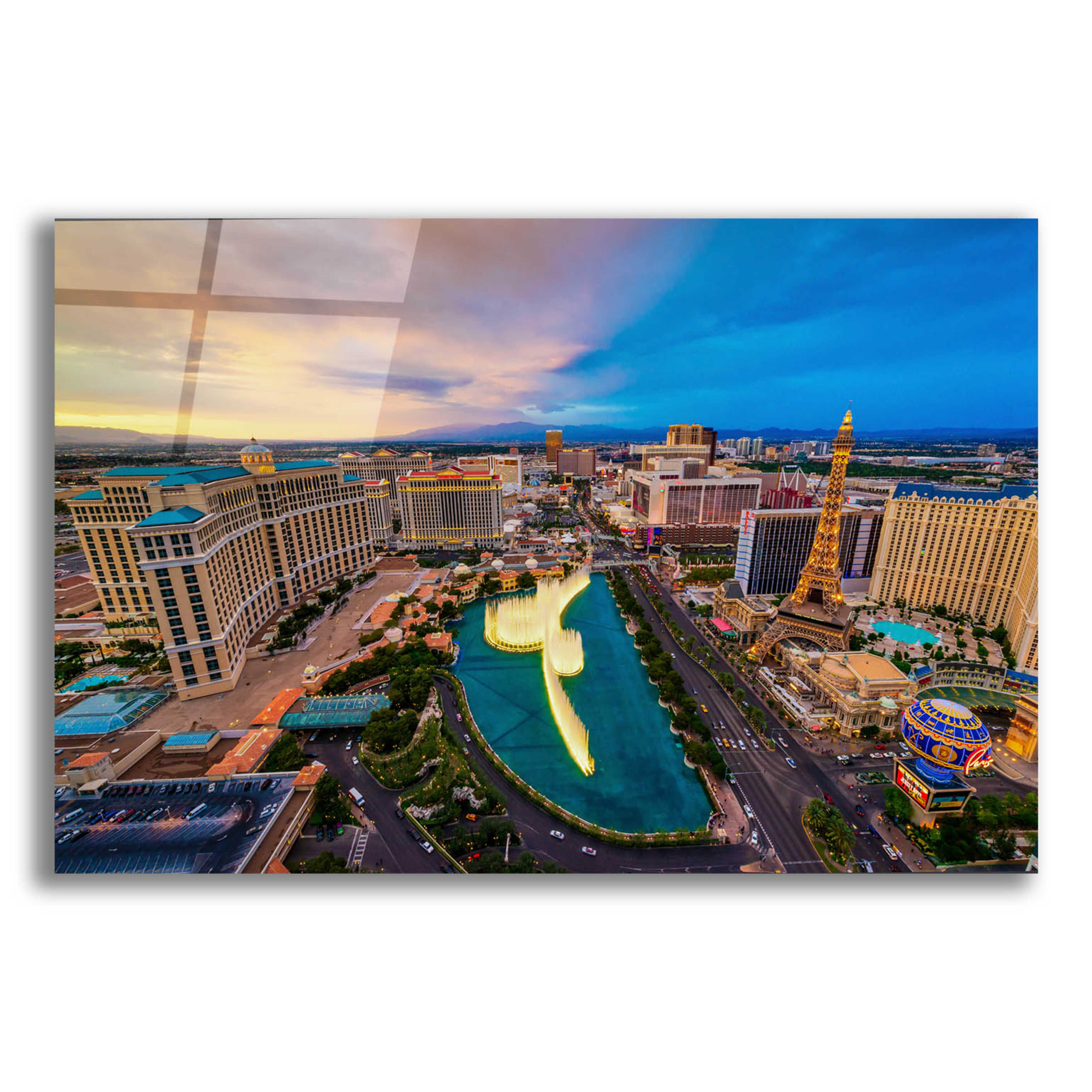Latitude Run® Aerial Las Vegas by Edin Chavez - Unframed Print | Wayfair
