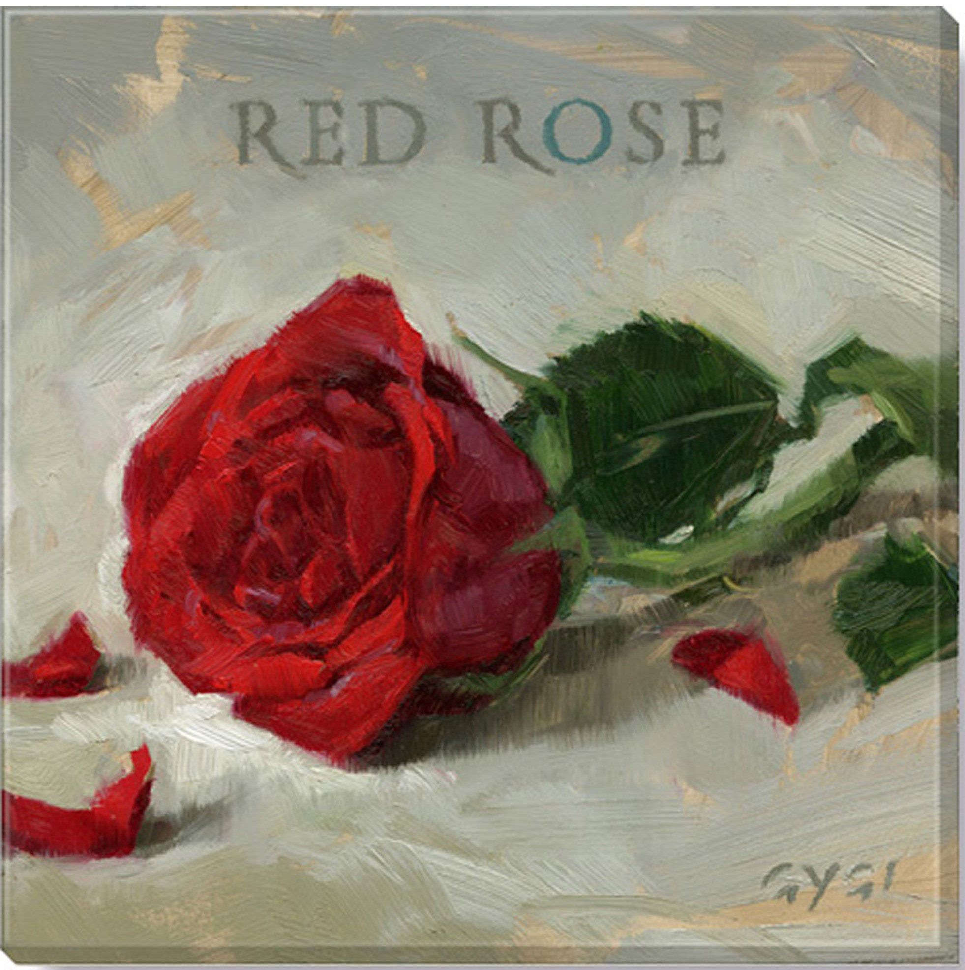 Darren Gygi Home Collection Red Rose Giclee by Darren Gygi - Wrapped ...