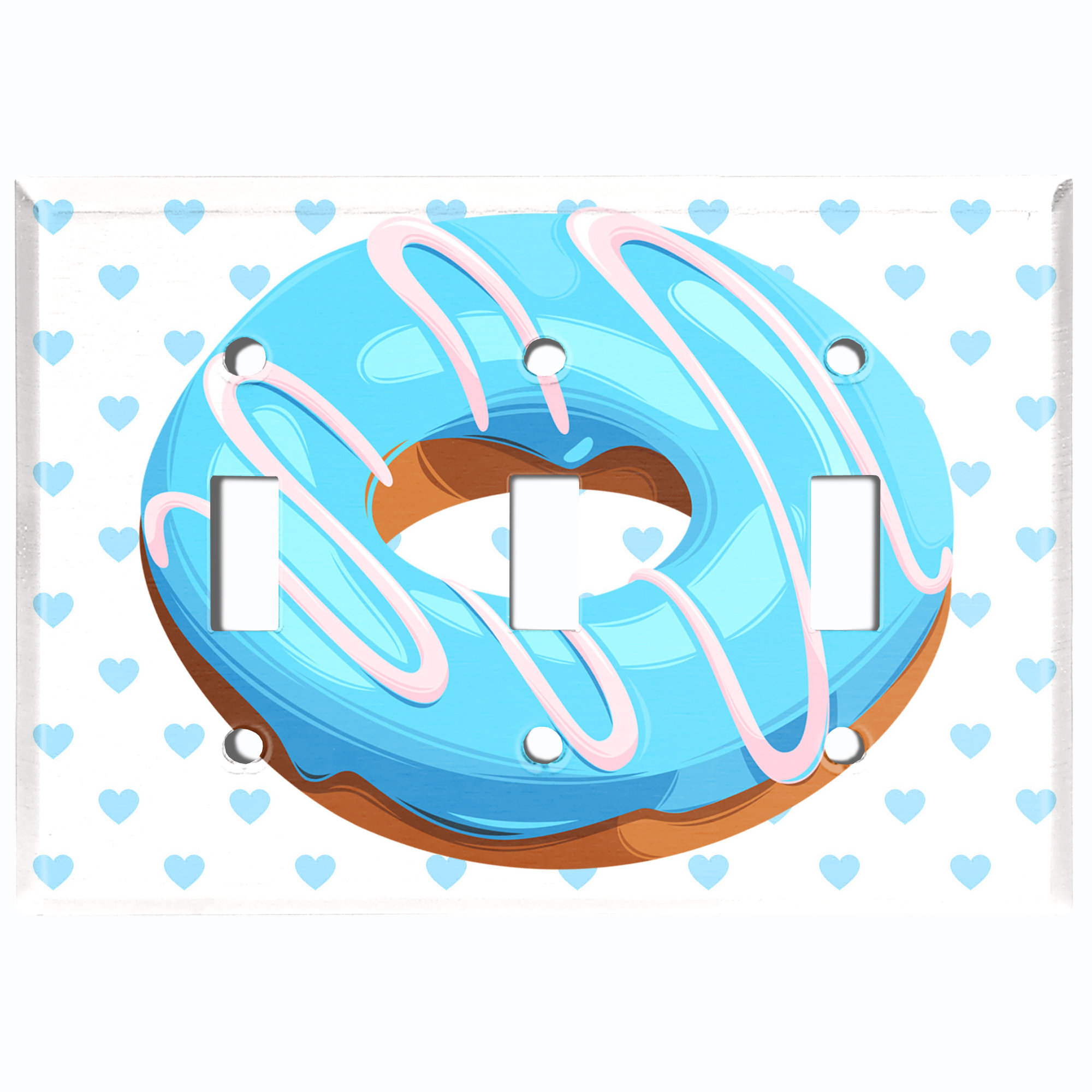 WorldAcc Donut 3-Gang Toggle Light Switch | Wayfair