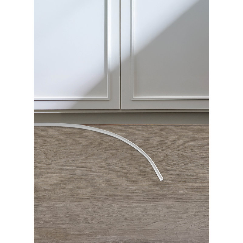 FloorPops White Flexible Trim Peel and Stick Moulding | Wayfair