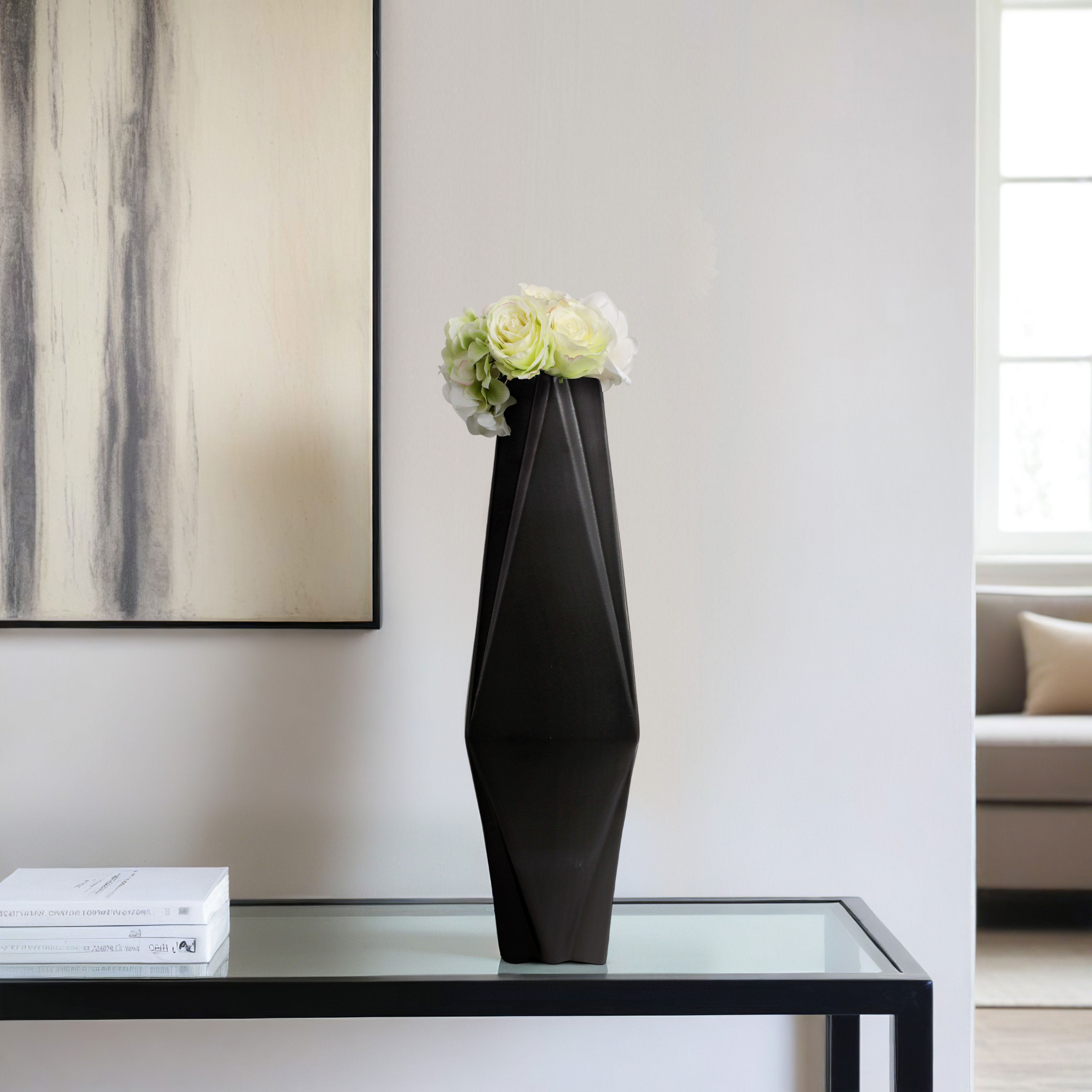 Ivy Bronx Modern Tall Vase for Home Decor – Decorative Flower Vase for ...