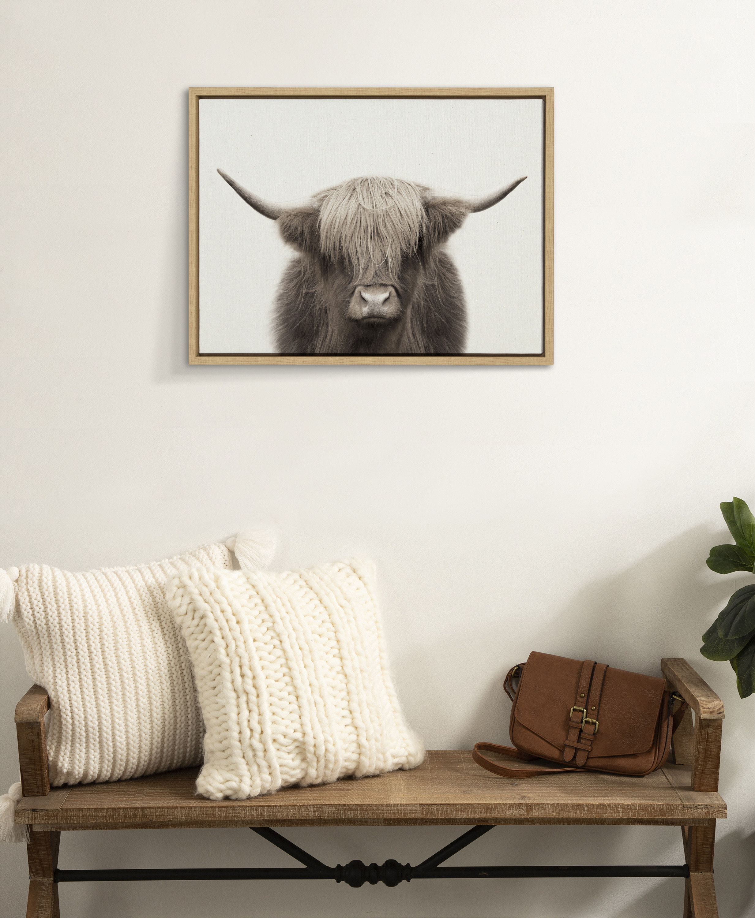 Lark Manor™ Drumheller Hey Dude Highland Cow Color - Wrapped Canvas ...