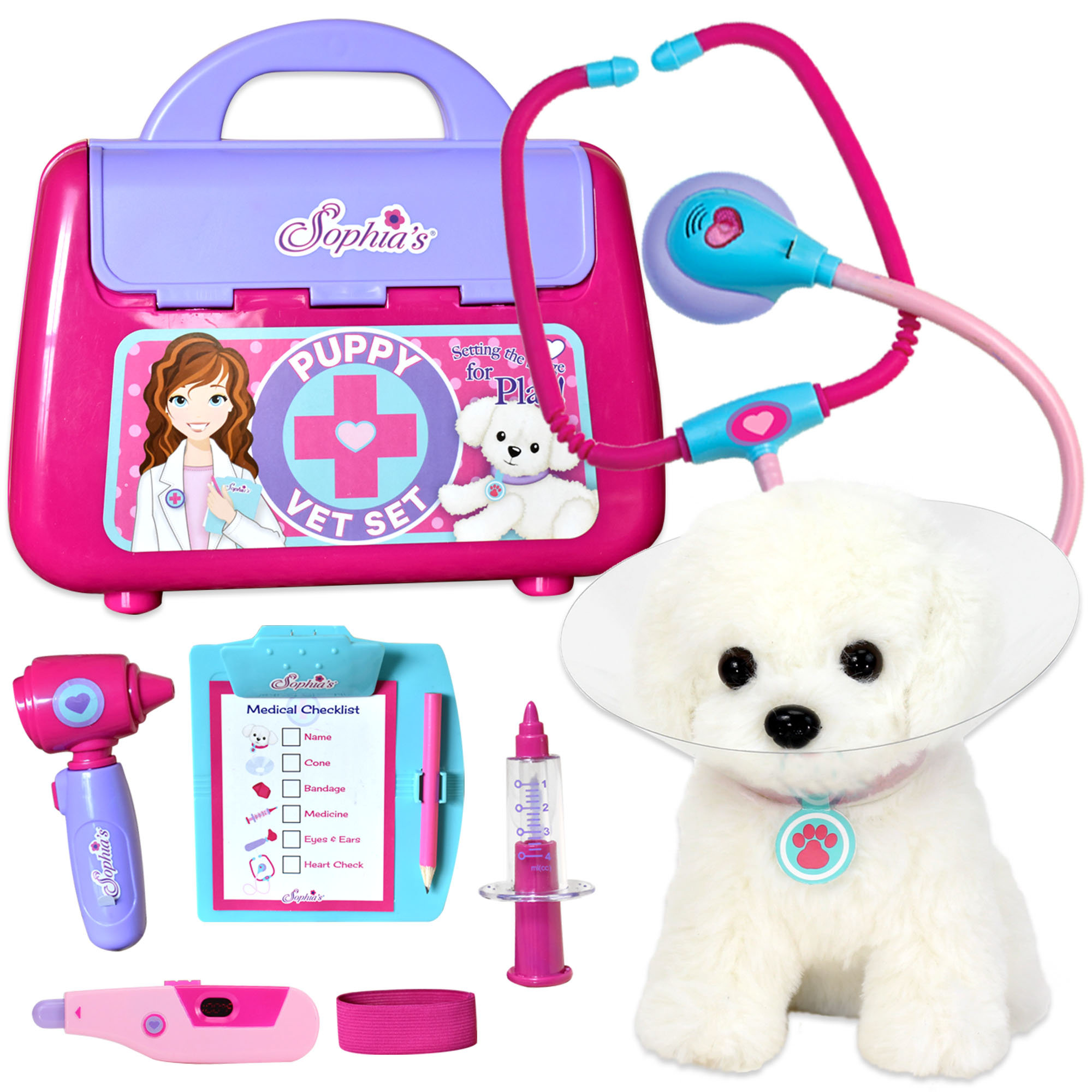 Sophia's 10-Piece Veterinarian Kit with Puppy for 18" Dolls & Reviews ...