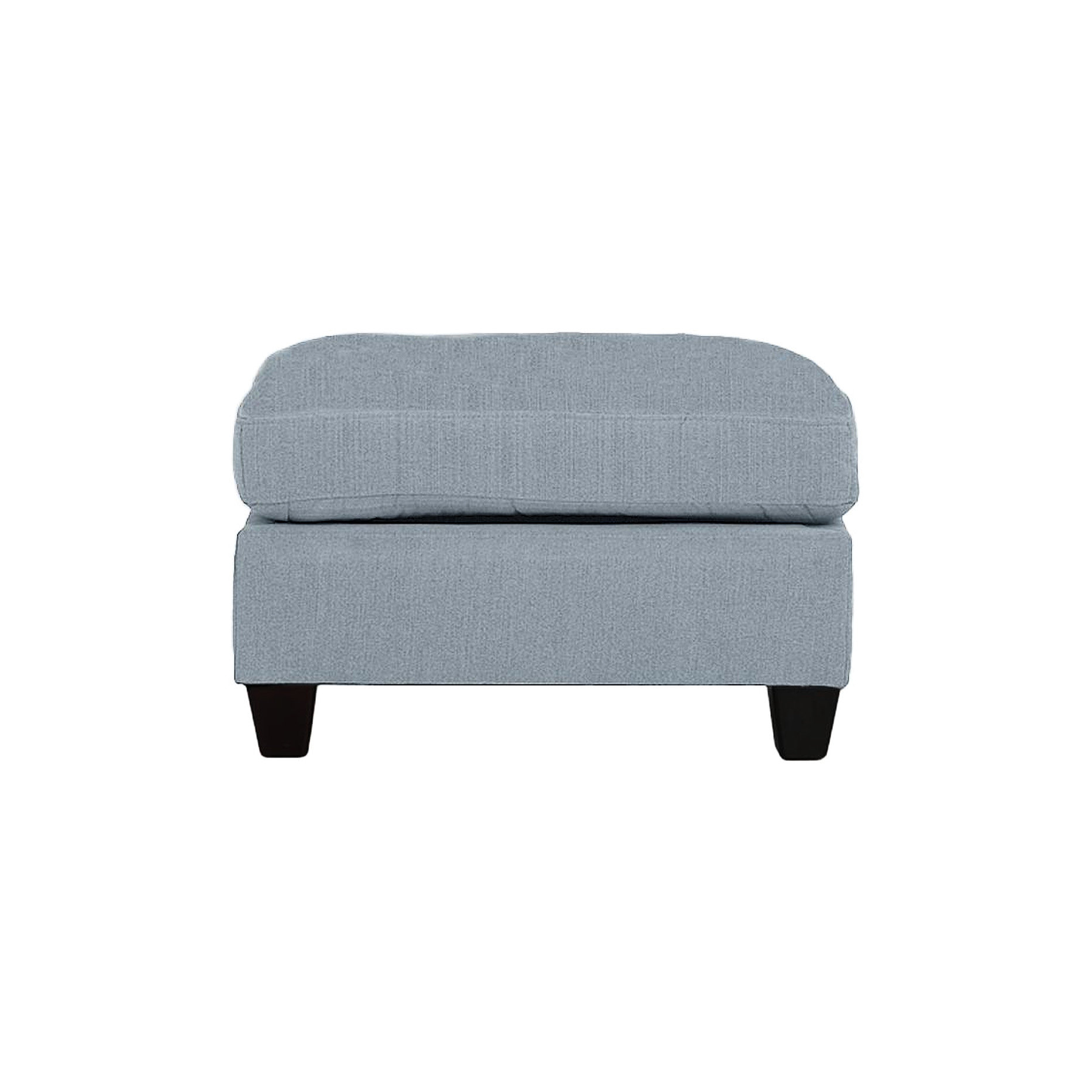 Latitude Run® Modern Wood Legged Couch With Grey Linen Like Upholstery ...