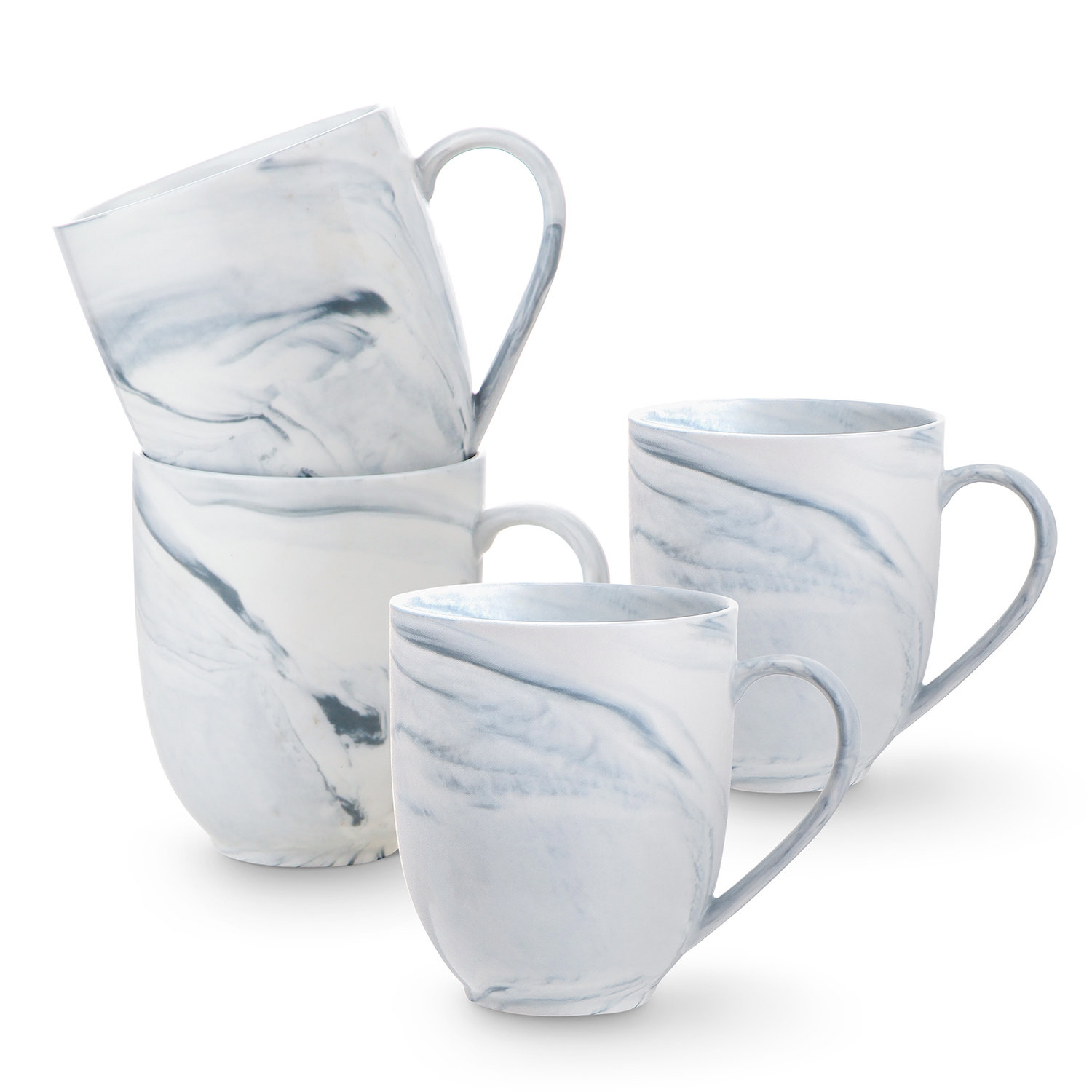Stone Lain Brighton 4-Piece Mug Set Porcelain & Reviews | Wayfair