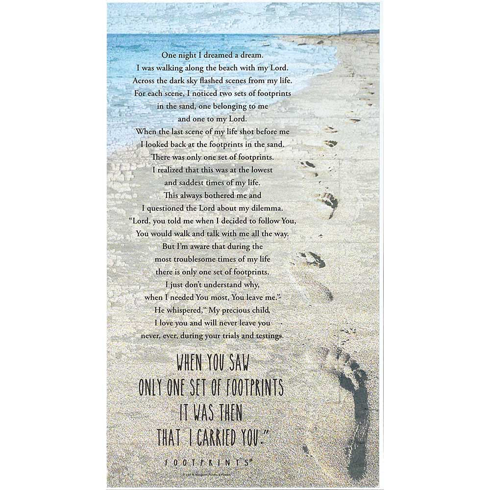 Ebern Designs Footprints - Unframed Textual Art on MDF - Wayfair Canada