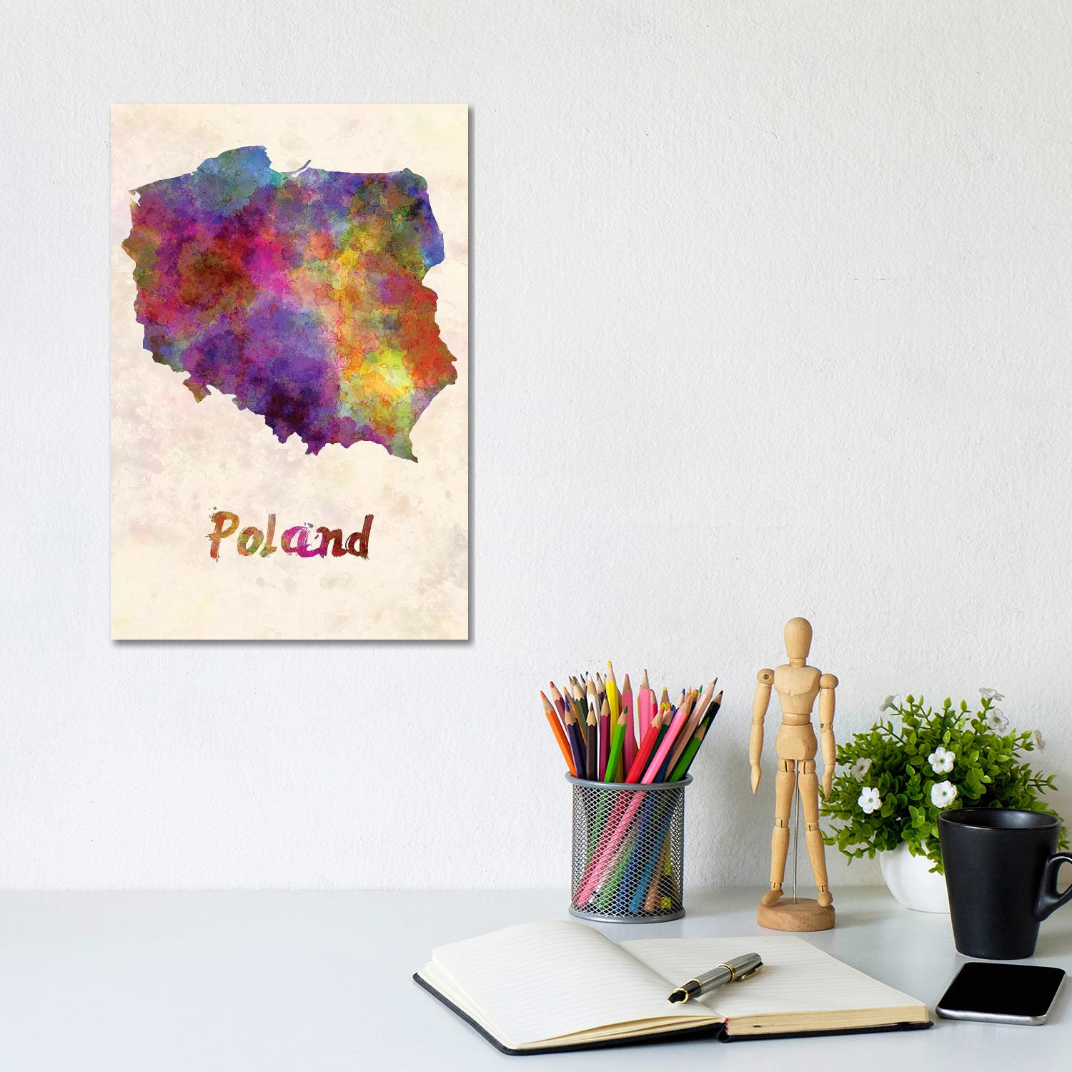 Happy Larry Poland In Watercolor | Wayfair.co.uk