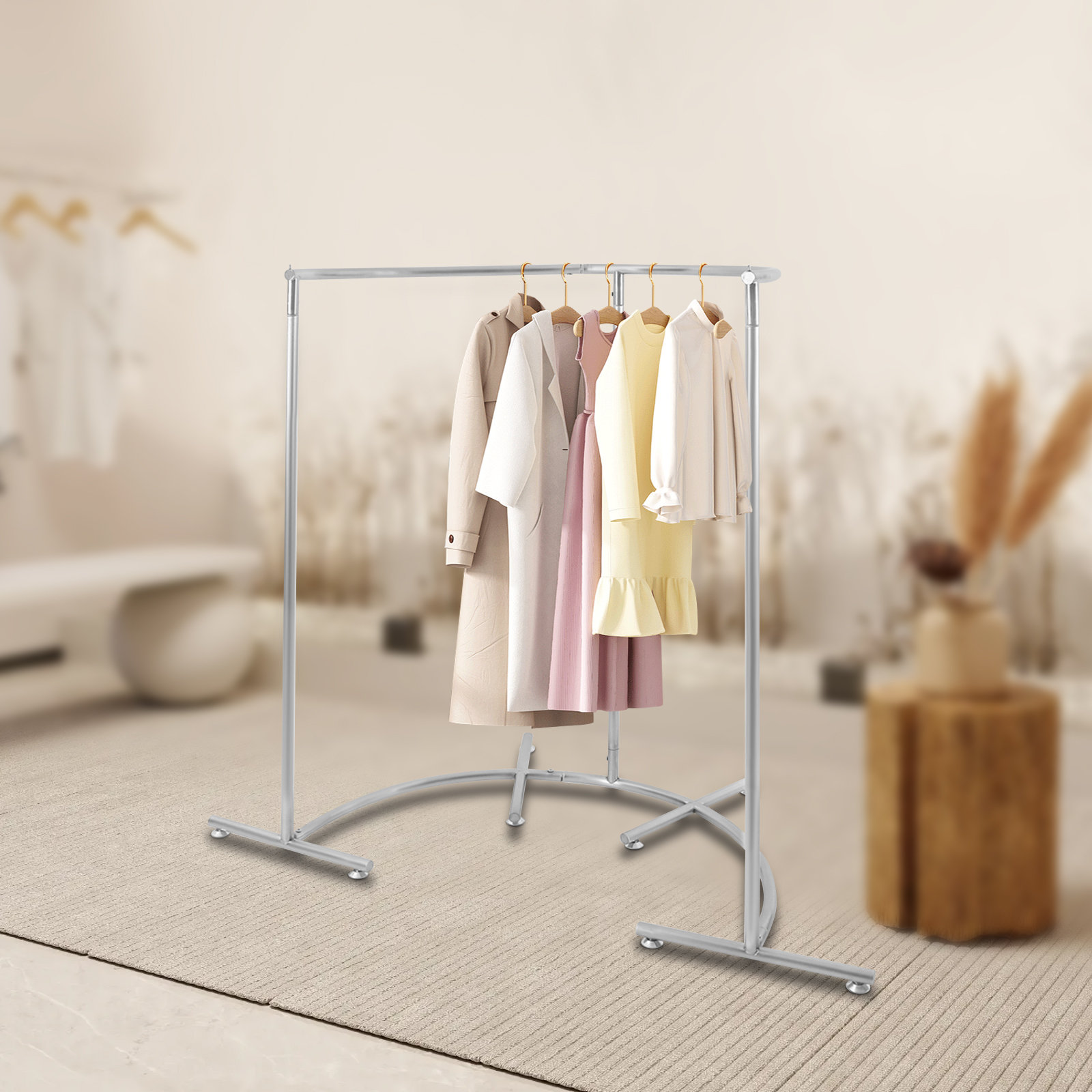 CNCEST Stainless Steel Clothing Display Rack | Wayfair