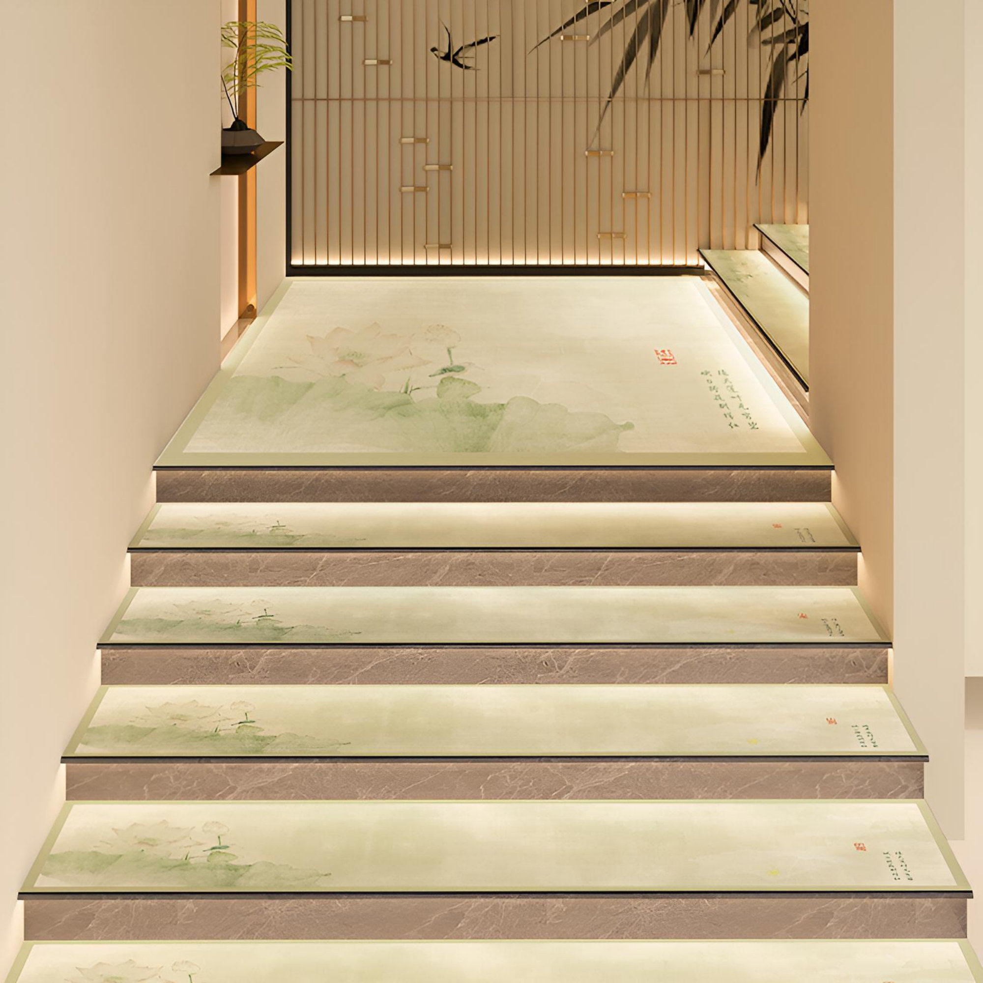 Infinity Luxury Chinese-Inspired Diatom Mud Stair Treads - Non-Slip ...
