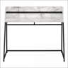 Inbox Zero Desks, Modern 48”L Computer Desk with Storage Hutch White ...