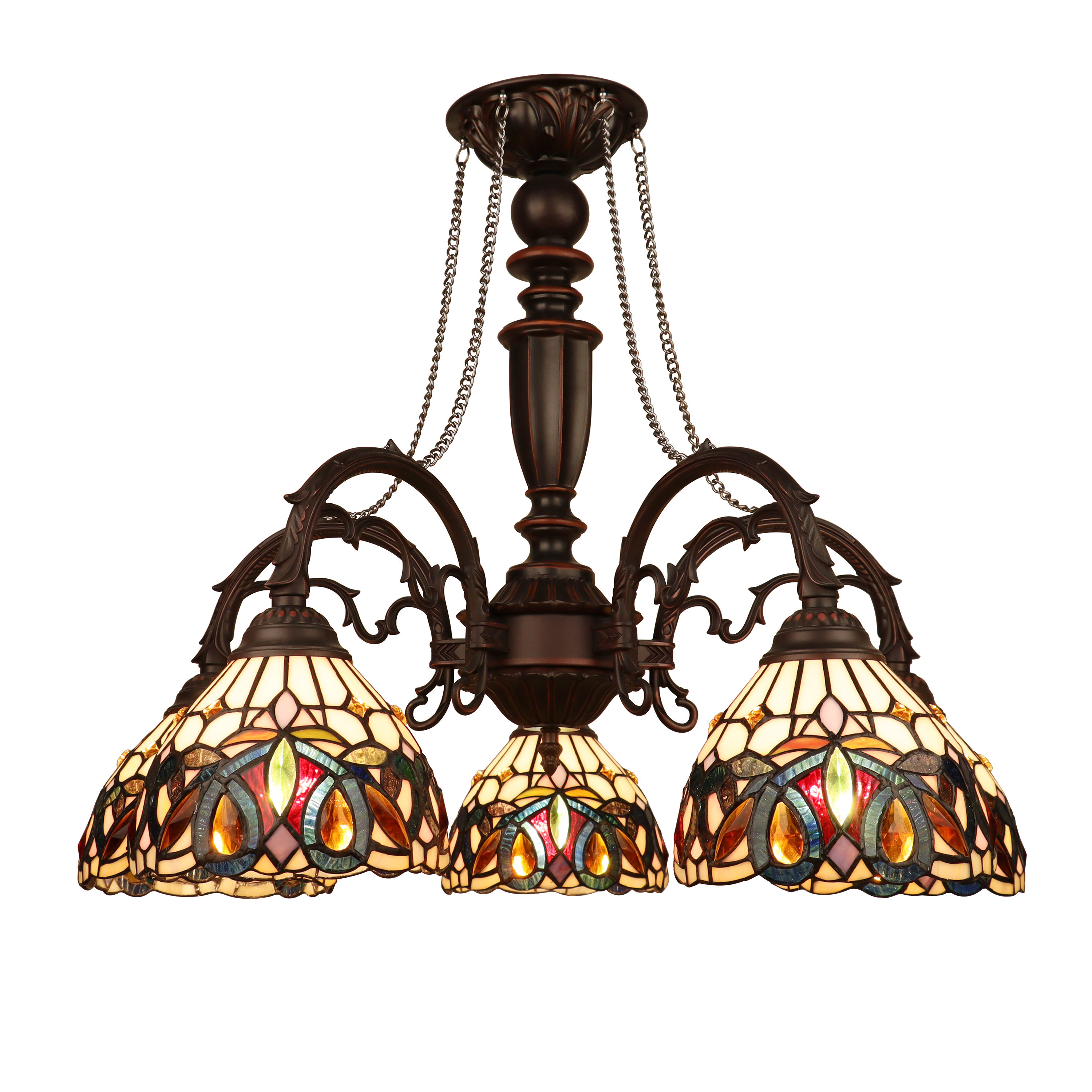 CHLOE Lighting SERENITY Victorian-Style 5-Light Dark Bronze Finish ...