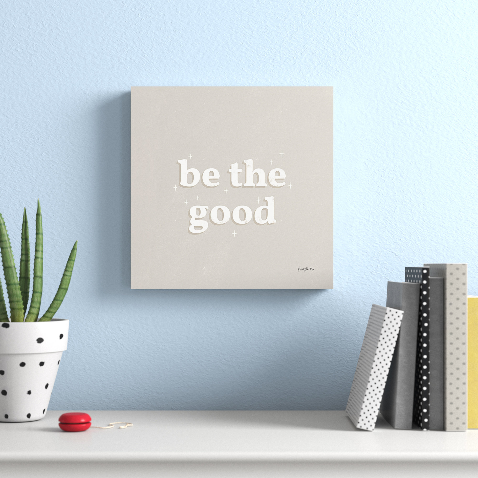 Mack & Milo™ Be the Good Neutral by Becky Thorns - Wrapped Canvas ...