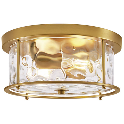 Gold Flush Mount Lighting You'll Love | Wayfair