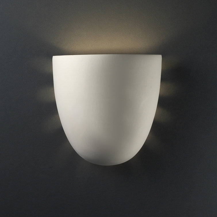 Brayden Studio® Jordana Ceramic Flush Mounted Sconce | Wayfair