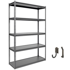 Rebrilliant Heavy Duty Garage Shelving, 5-Tier Metal Shelving Unit ...