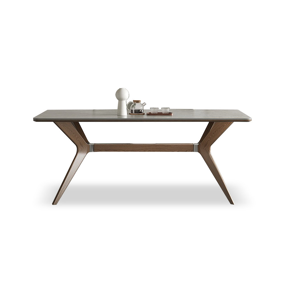Orren Ellis Picture colo Rectangular Sintered Stone tabletop Dining ...