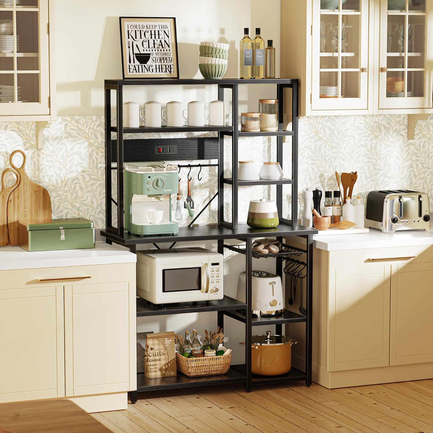 Hokku Designs 6-Tier Large Bakers Rack with Power Outlets - Wayfair Canada