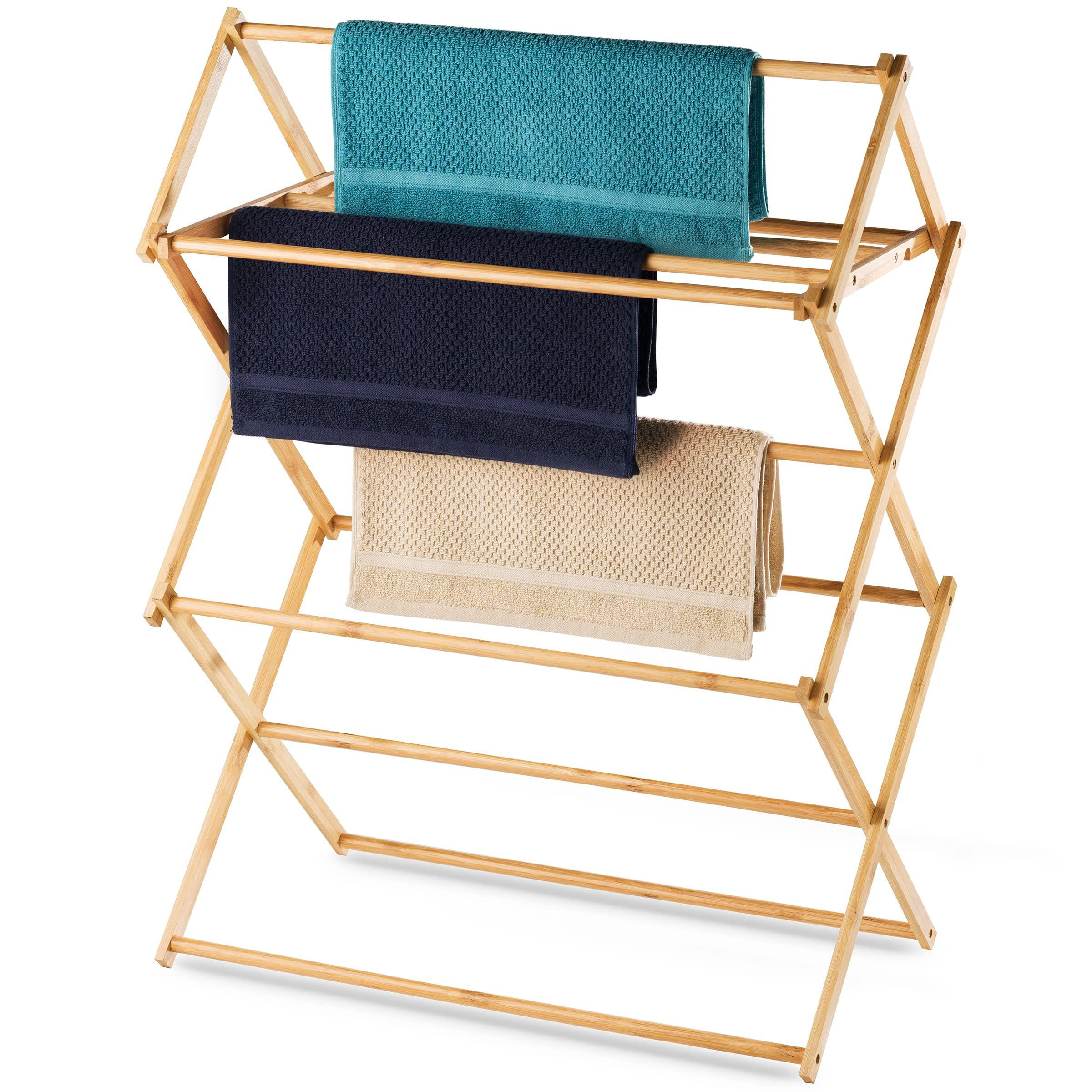 Rebrilliant Wood Foldable Freestanding Drying Rack | Wayfair