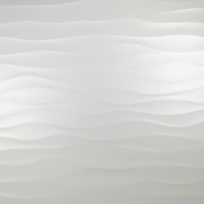 Qube Tiles Silom White Wave 12" x 24" Matte 3D Textured Wall Tile ...