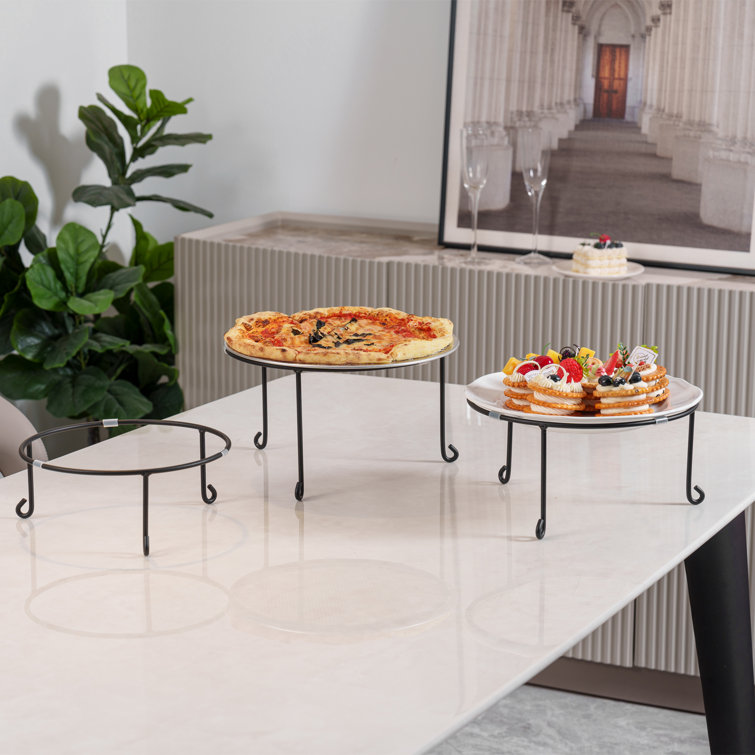 Ebern Designs 3 Piece Serving Dishes Pizza Plate Racks - Wayfair Canada