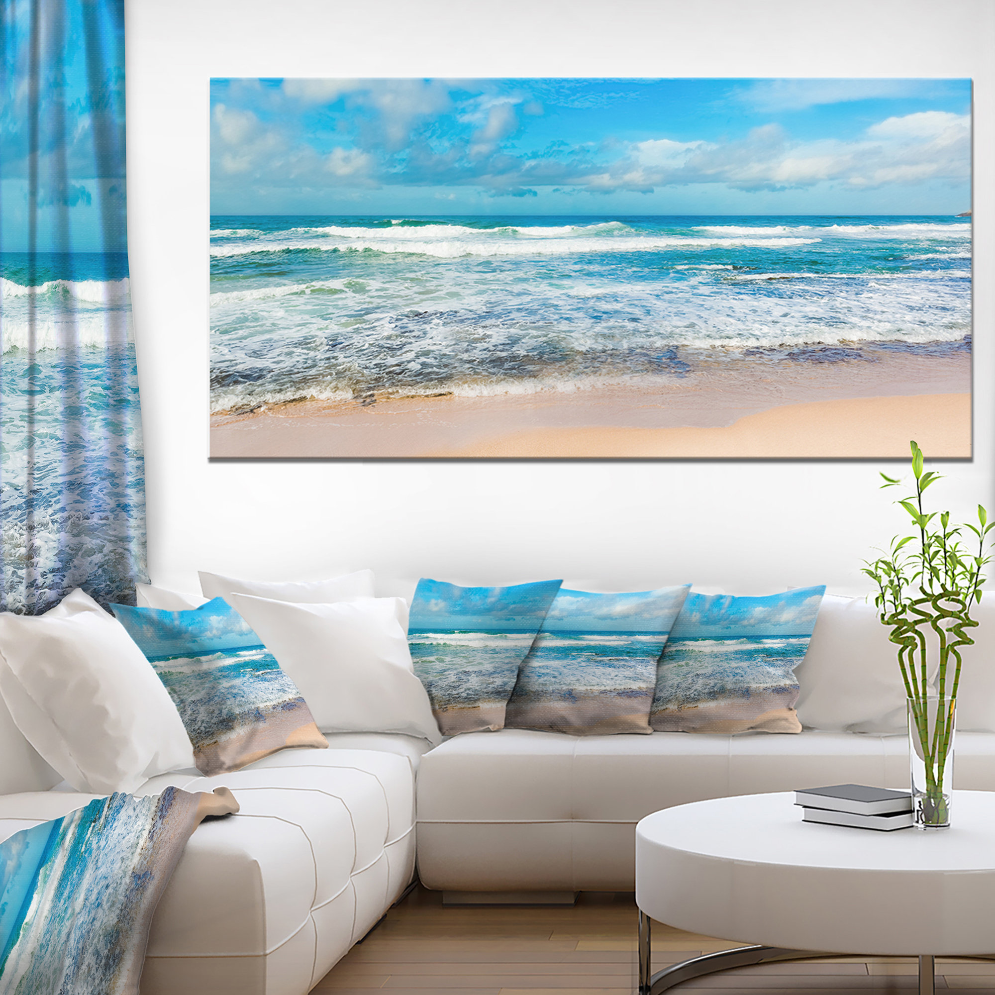 Highland Dunes 'Indian Ocean Panoramic View' Graphic Art & Reviews ...
