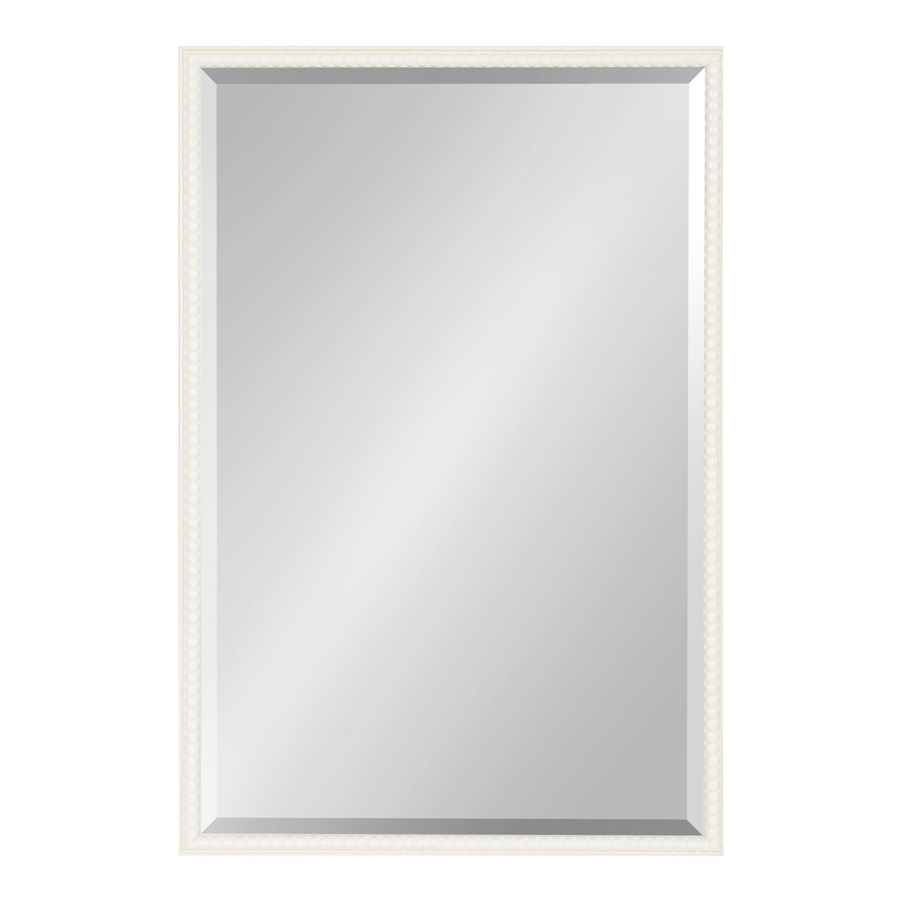 Dakota Fields Chayanna Beaded Rectangle Bathroom Wall Mirror | Wayfair